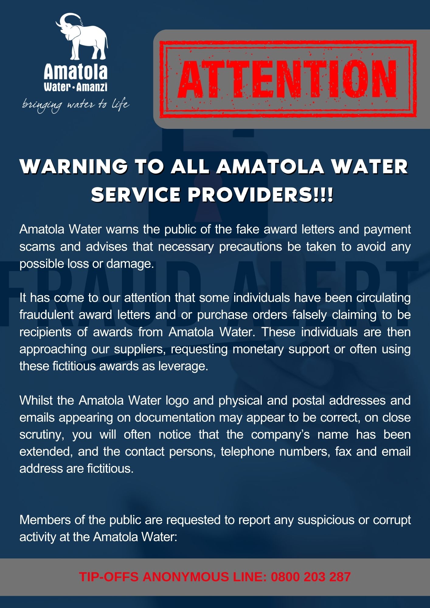 Notices - SCM - Amatola Water